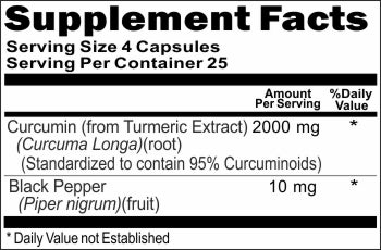 Private Label Curcumin Black Pepper 2000mg 100caps or 200caps Private ...