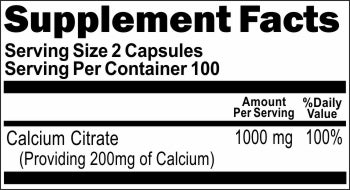 Private Label Calcium Citrate 1000mg 200caps Private Label 12,100,500 ...